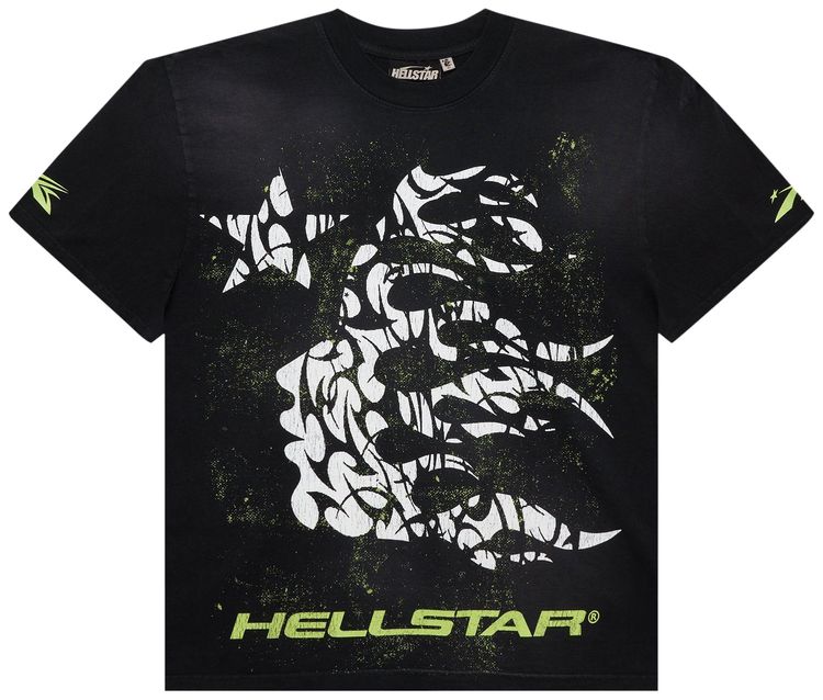 Buy Hellstar Thorn Glitter T-Shirt 'Green' - HS03TEE002 GREE | GOAT