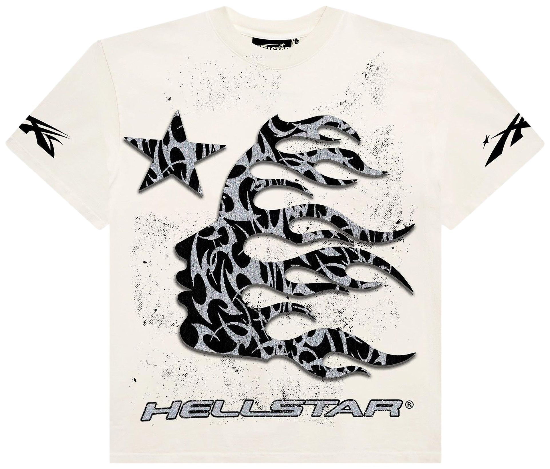 Buy Hellstar Thorn Glitter T-Shirt 'White' - HS02TEE01 WHIT | GOAT