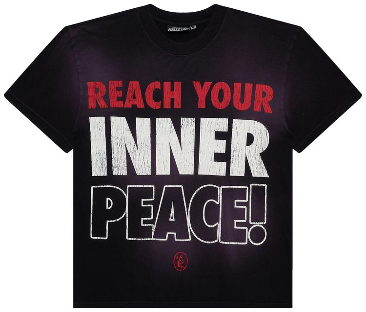 Buy Hellstar Inner Peace T-Shirt 'Black' - HS03TEE002 BLAC | GOAT
