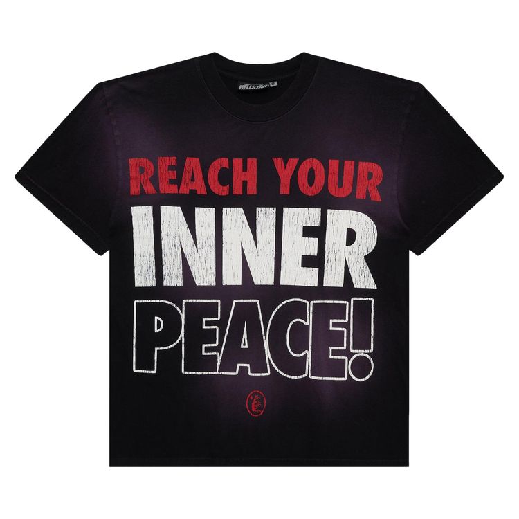 Buy Hellstar Inner Peace T-Shirt 'Black' - HS03TEE002 BLAC | GOAT
