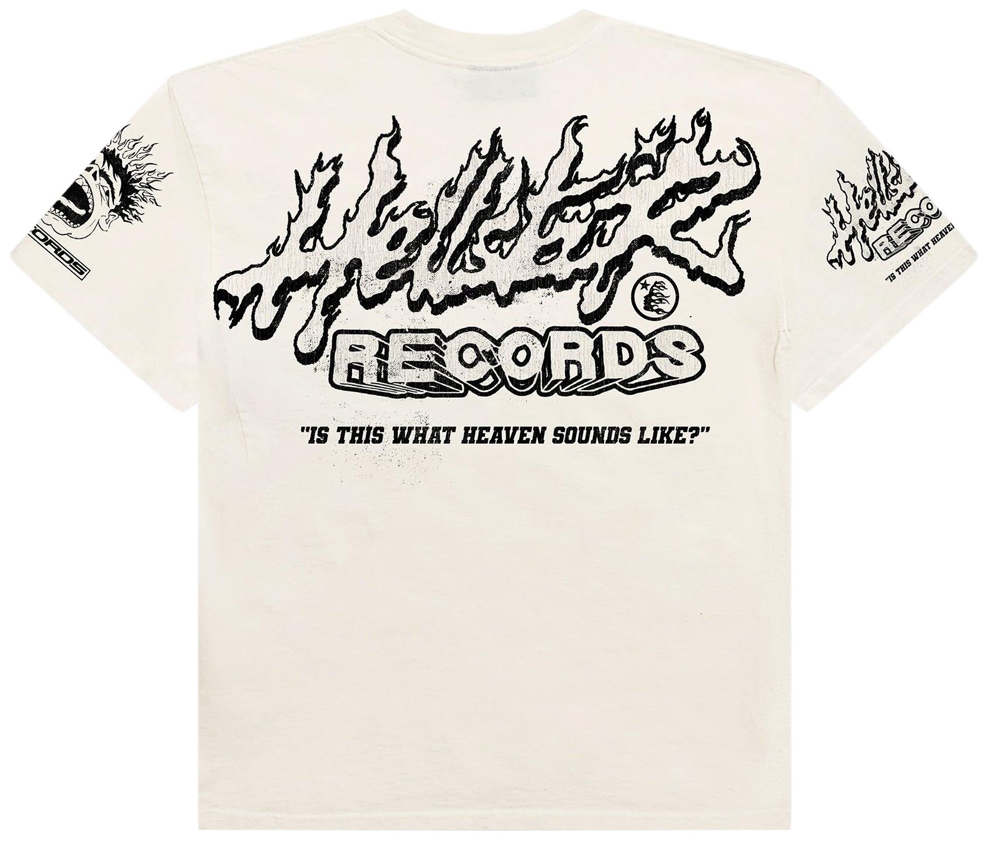 Buy Hellstar Records T-Shirt 'White' - HS03TEE007 WHIT | GOAT