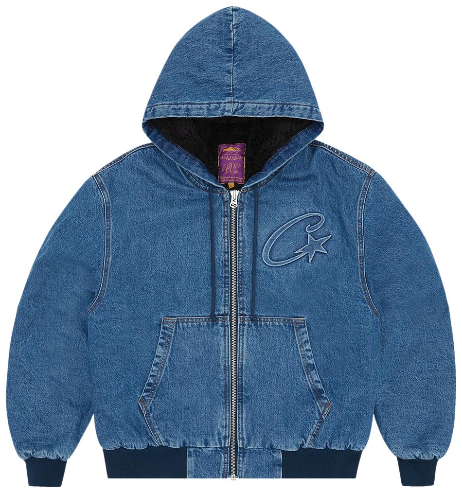 Buy Corteiz CRTZ Embossed C-Star Denim Work Jacket 'Blue' - 7892 ...