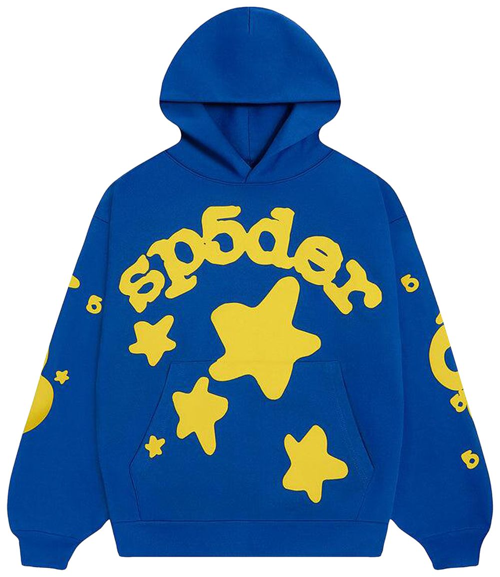 Buy Sp5der Beluga Hoodie 'TC Blue' - SS09FW24BLU | GOAT