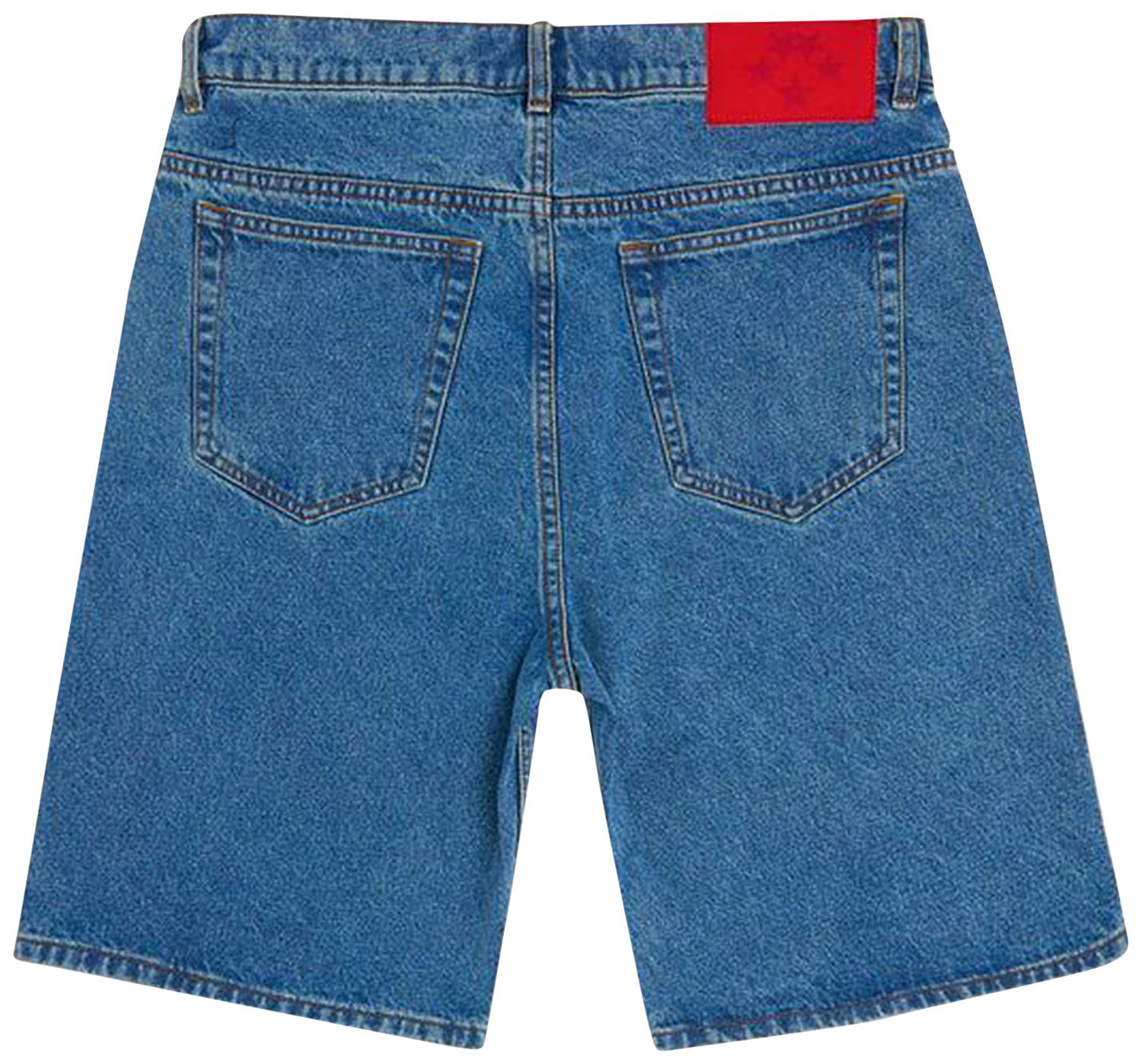 Buy Sp5der OG Logo Denim Short 'Blue' - SH01FW24BLU | GOAT
