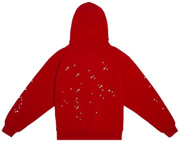 Buy Sp5der Atlanta Zip Up Hoodie 'Red' - SS08FW24RED | GOAT