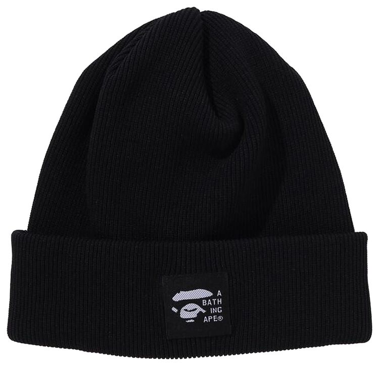 Buy BAPE Logo Knit Cap 'Black' - 1K80 181 008 BLACK | GOAT
