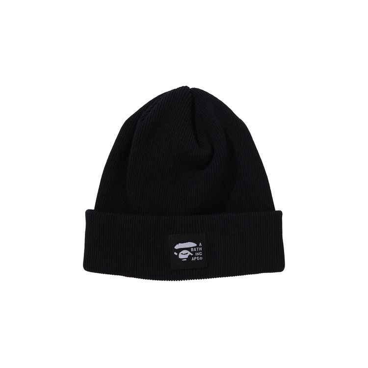 Buy BAPE Logo Knit Cap 'Black' - 1K80 181 008 BLACK | GOAT