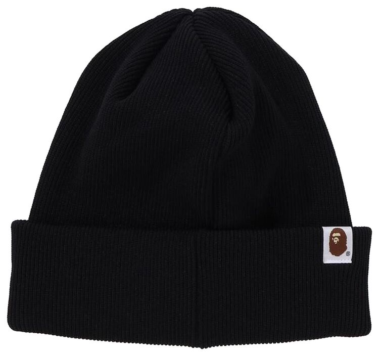 Buy BAPE Logo Knit Cap 'Black' - 1K80 181 008 BLACK | GOAT