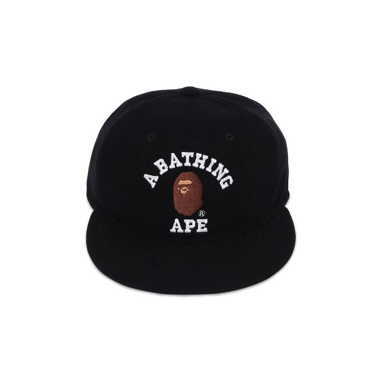 Buy BAPE College Wool Cap 'Black' - 1K80 180 001 BLACK | GOAT