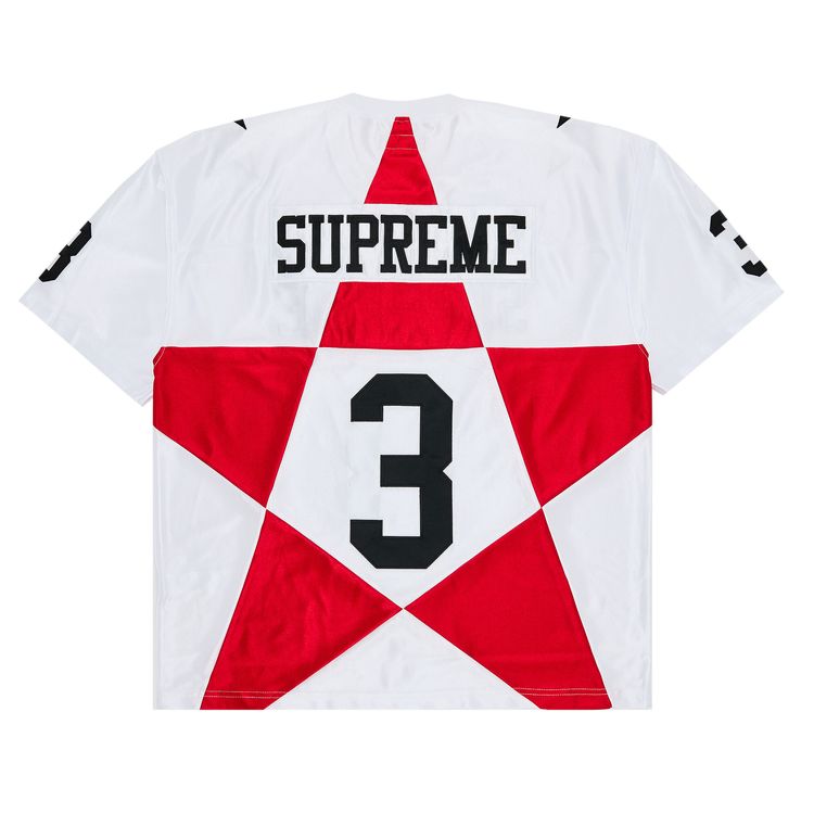 Buy Supreme Star Football Jersey 'White' - FW24KN75 WHITE | GOAT