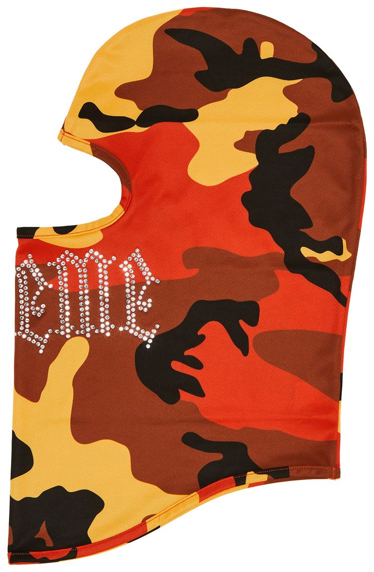 Buy Supreme Rhinestone Balaclava 'Orange Camo' - FW24H90 ORANGE CAMO | GOAT
