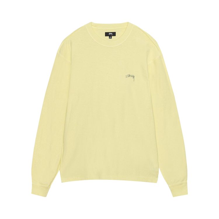 Buy Stussy Lazy Long-Sleeve Tee 'Yellow' - 1140333 YELL | GOAT