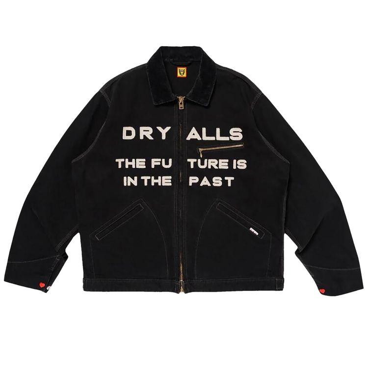 Buy Human Made Zip-Up Embroidery Blouson 'Black' - HM28JK041 BLAC | GOAT