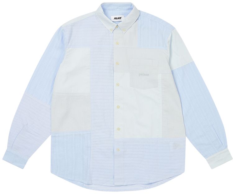 Buy Palace Patchy Shirt 'Faint Blue' - P27SHT034 | GOAT