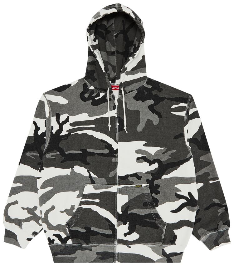 Buy Supreme Work Zip Up Hooded Sweatshirt 'Snow Camo' - FW24SW43 SNOW ...