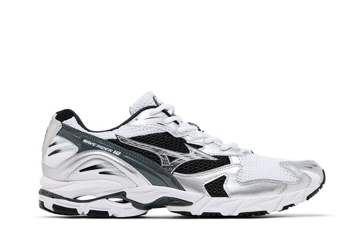 Buy Mizuno Wave Rider 10 'White Silver Black' - D1GA210405 | GOAT