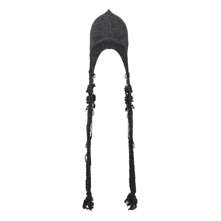 Buy Hyein Seo Tassel Charm Beanie 'Dark Grey' - FW24 AC1DG DARK | GOAT