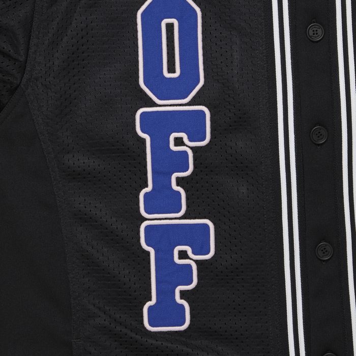 Buy Off-White Baseball Shirt 'Black/True Blue' - OMGG006F24FAB0011045 ...