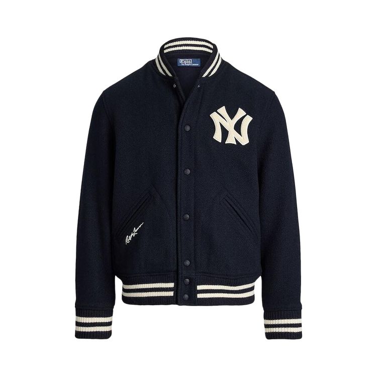 Buy Polo by Ralph Lauren x New York Yankees Lined Full-Snap Bomber ...