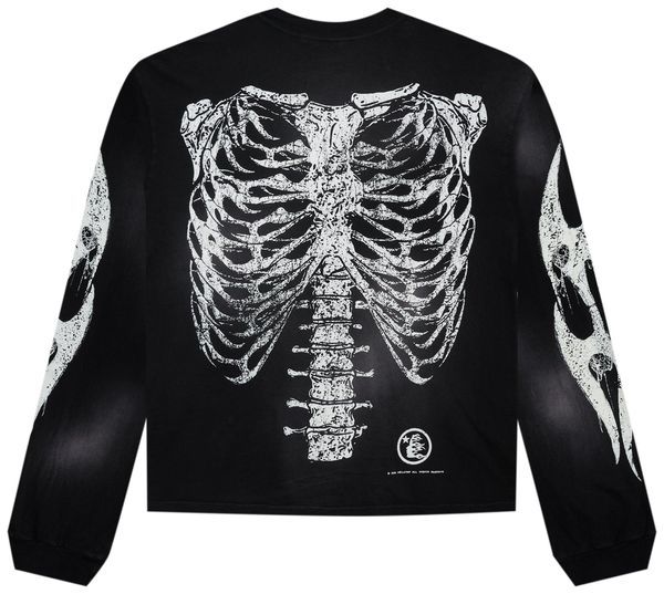 Buy Hellstar Skeleton Long-Sleeve 'Black' - HSH2LS01 BLAC | GOAT