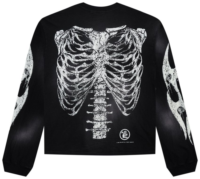 Buy Hellstar Skeleton Long-Sleeve 'Black' - HSH2LS01 BLAC | GOAT