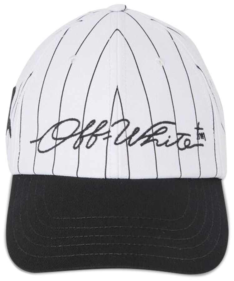 Buy Off-White Pinstripe Baseball Cap 'White/Black ...