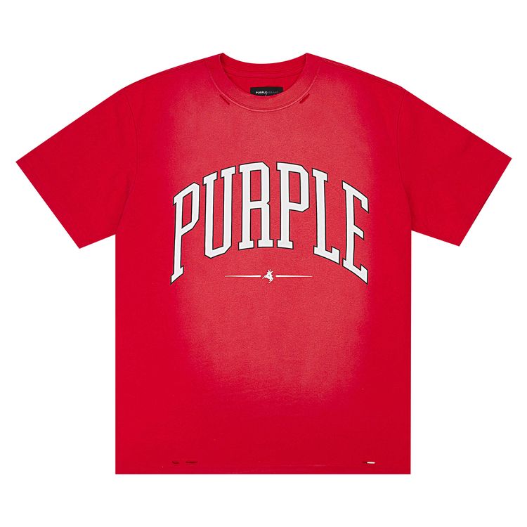 Buy PURPLE BRAND Heavy Jersey Tee 'Red' - P117 HJRW423 | GOAT