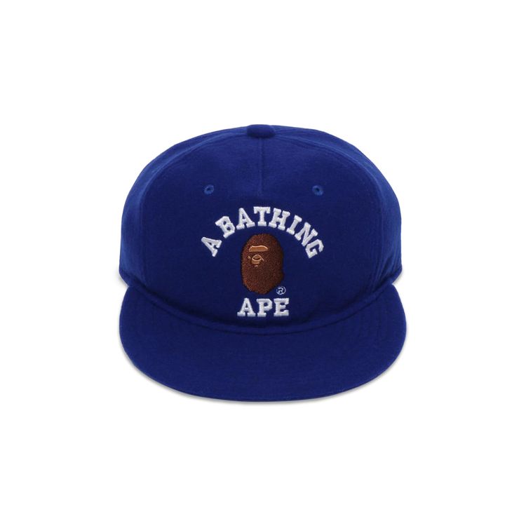 Buy BAPE College Wool Cap 'Blue' - 1K80 180 001 BLUE | GOAT