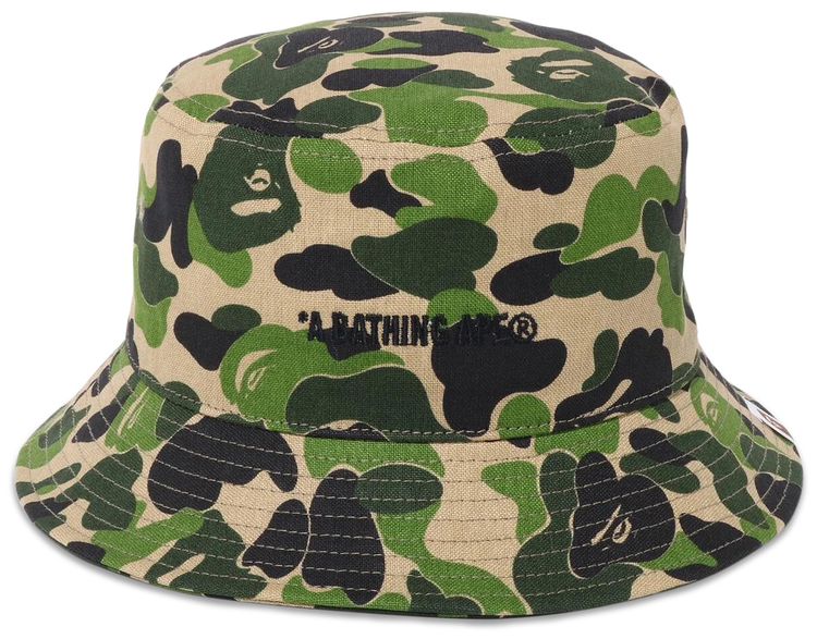 Buy BAPE ABC Camo Logo Bucket Hat 'Green' - 1K80 181 305 GREEN | GOAT
