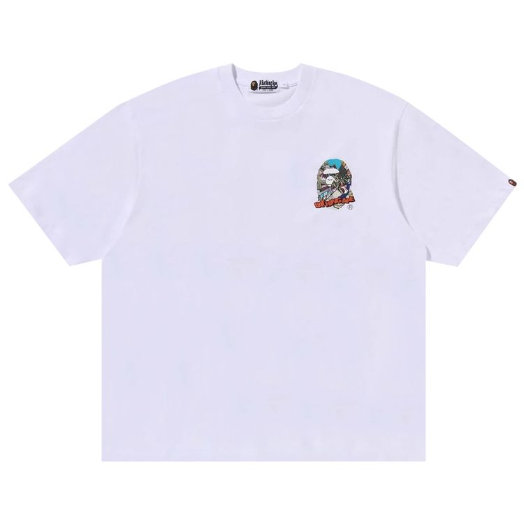 Buy BAPE Comic Art Ape Head Relaxed Fit Tee 'White' - 1K30 110 338 ...