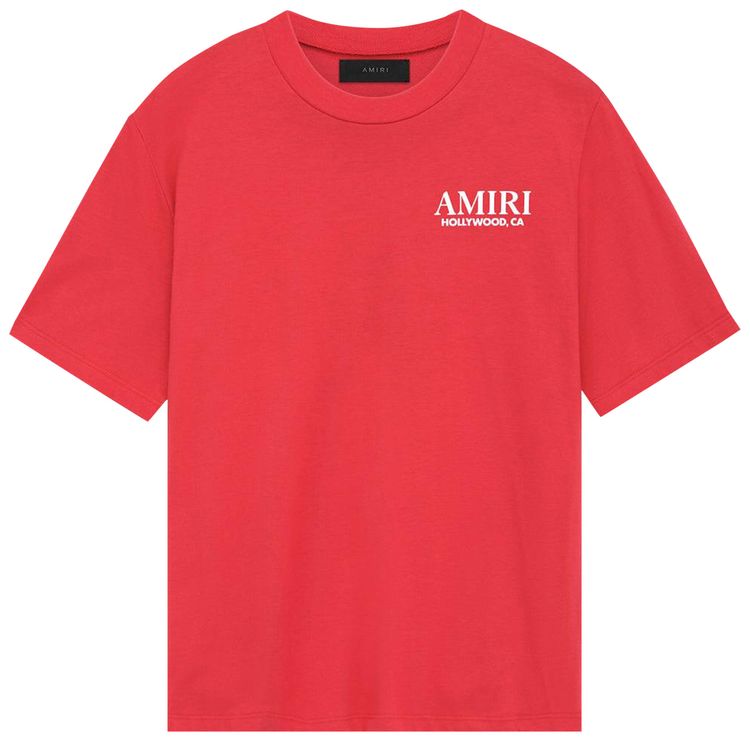 Buy Amiri Bones Stacked Tee 'Red' - AMJYTE1075 RED | GOAT