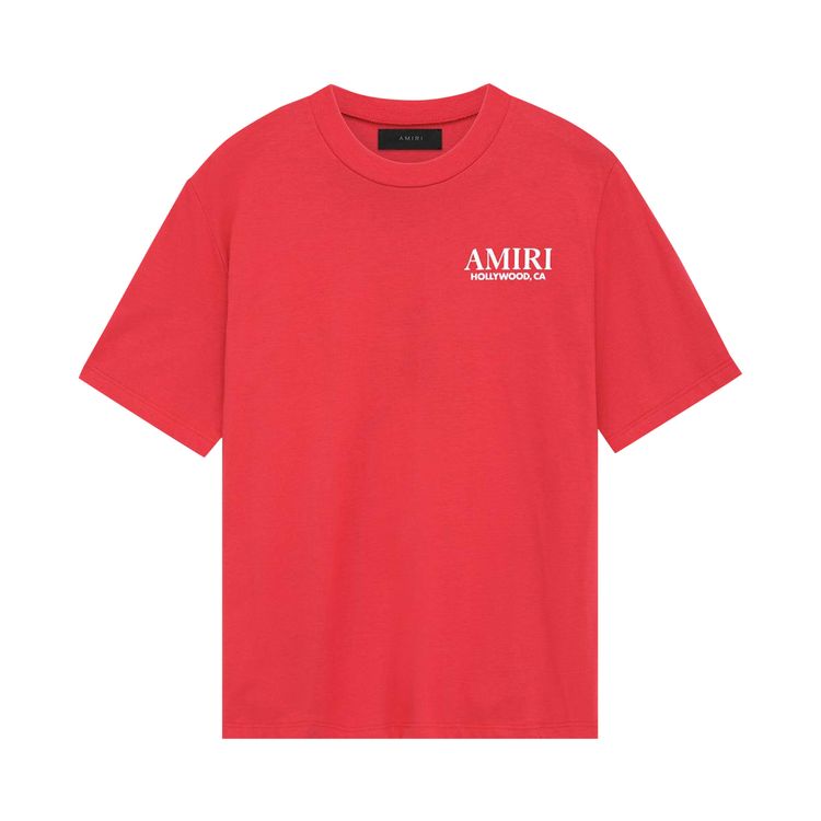 Buy Amiri Bones Stacked Tee 'Red' - AMJYTE1075 RED | GOAT
