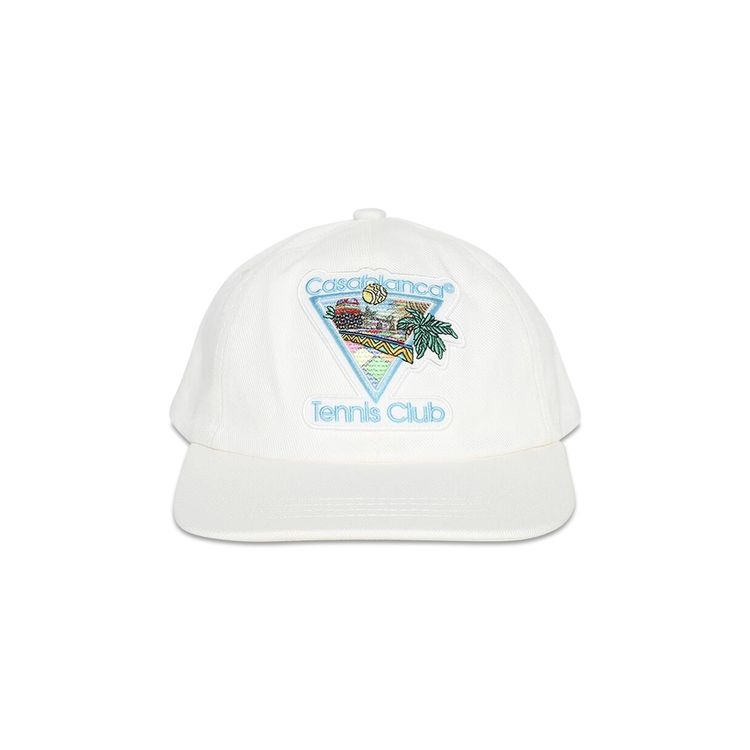 Buy Casablanca Afro Cubism Tennis Club Cap 'White' - AS24 HAT 002 02 ...