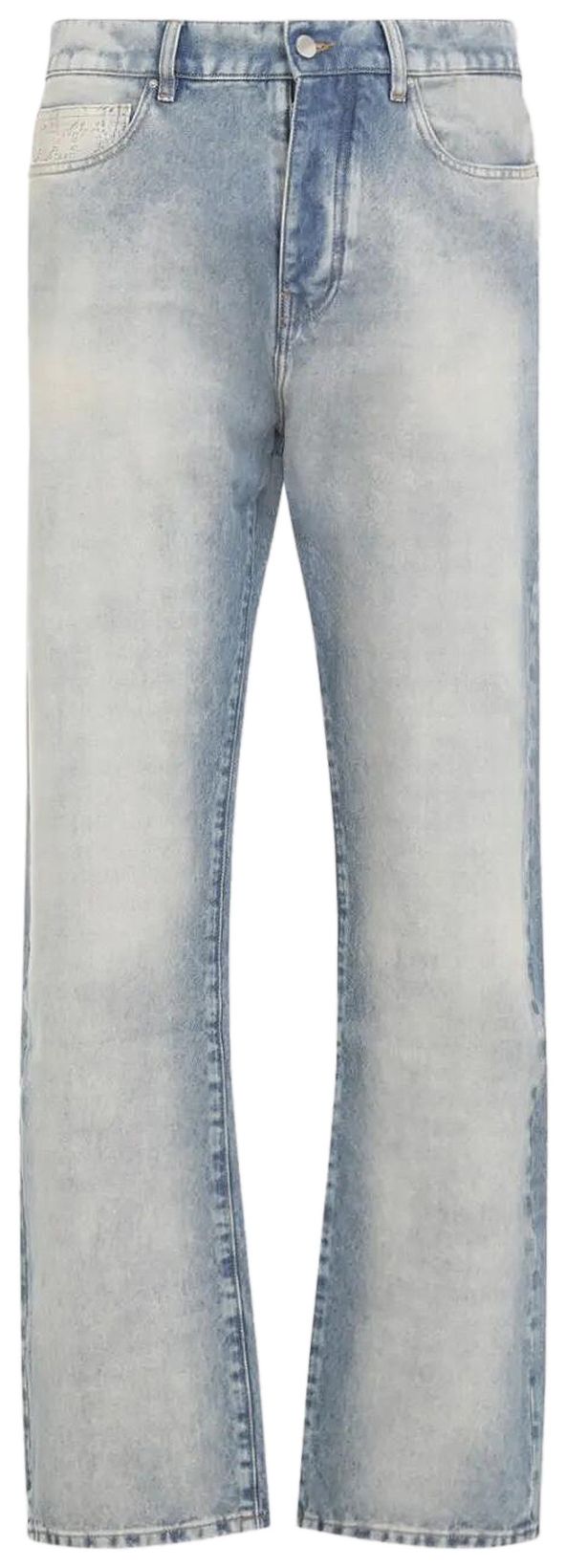 Buy Amiri Quad Cuff Straight Jean 'Antique Indigo' - AMDNGH1048 ANTI | GOAT