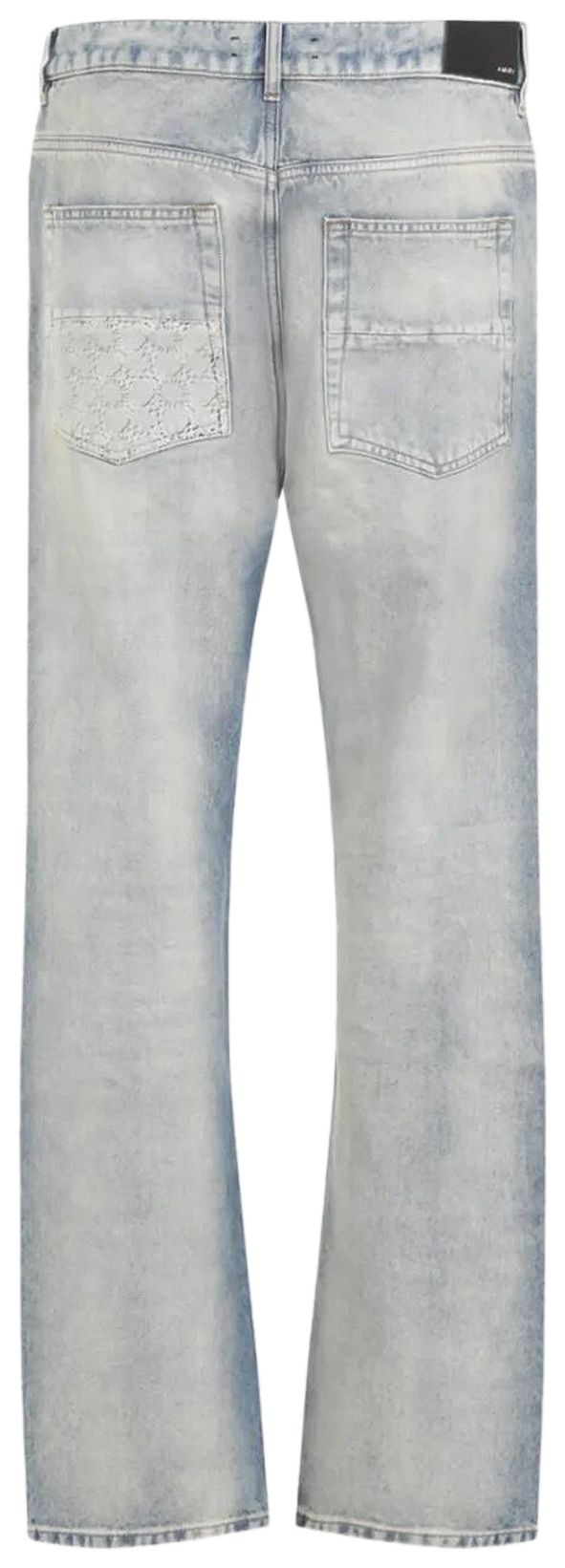 Buy Amiri Quad Cuff Straight Jean 'Antique Indigo' - AMDNGH1048 ANTI | GOAT