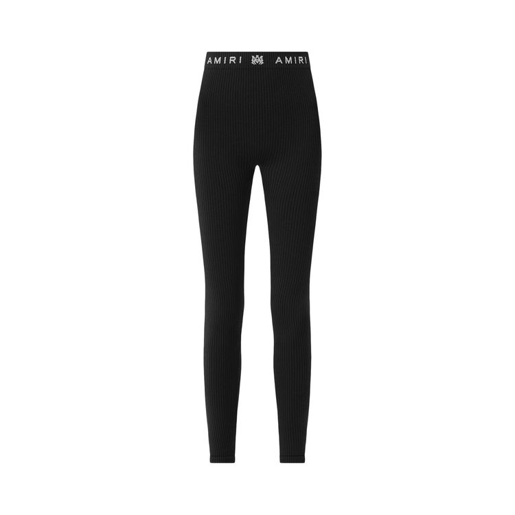 Buy Amiri Ribbed Seamless Legging 'Black' - AWAWLG1006 001 BLAC | GOAT