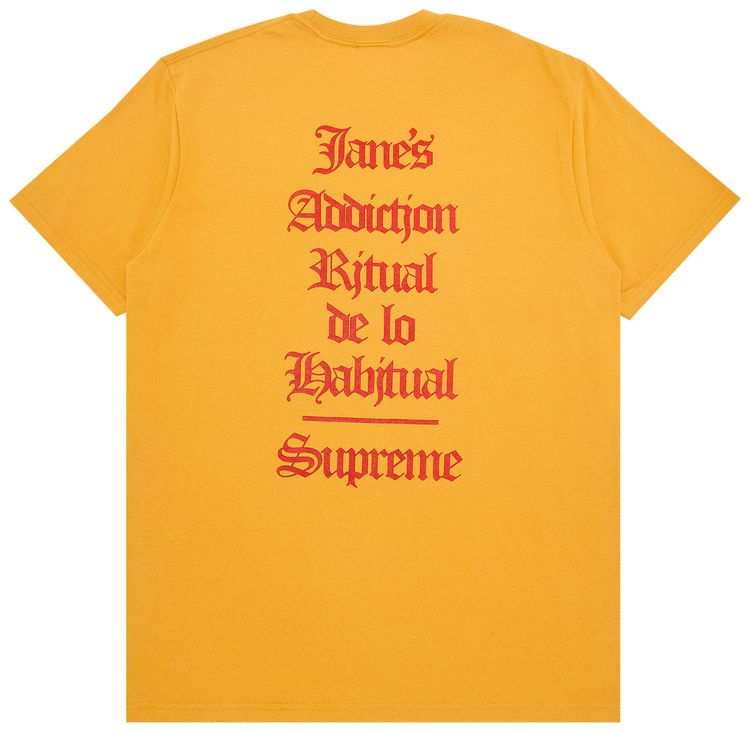 Buy Supreme x Jane's Addiction Ritual Tee 'Mustard' - FW24T17 MUSTARD ...