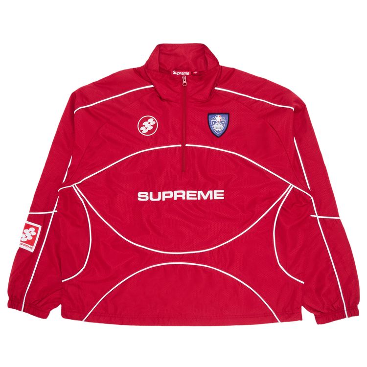 Buy Supreme Reflective Piping Pullover 'Red' - FW24J107 RED | GOAT