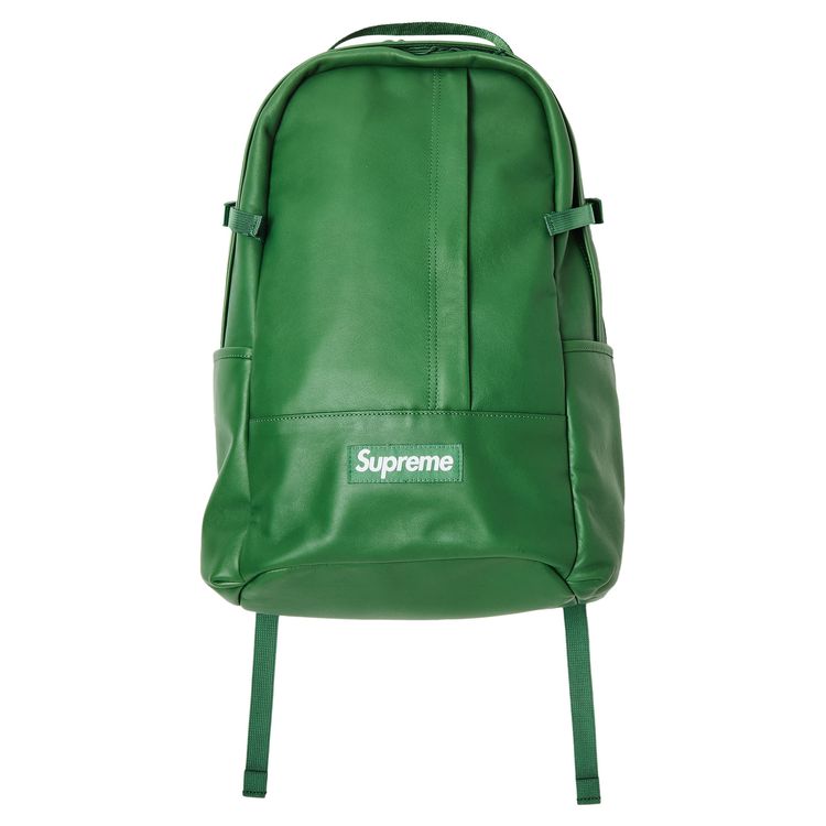 Buy Supreme Leather Backpack 'Green' - FW24B42 GREEN | GOAT