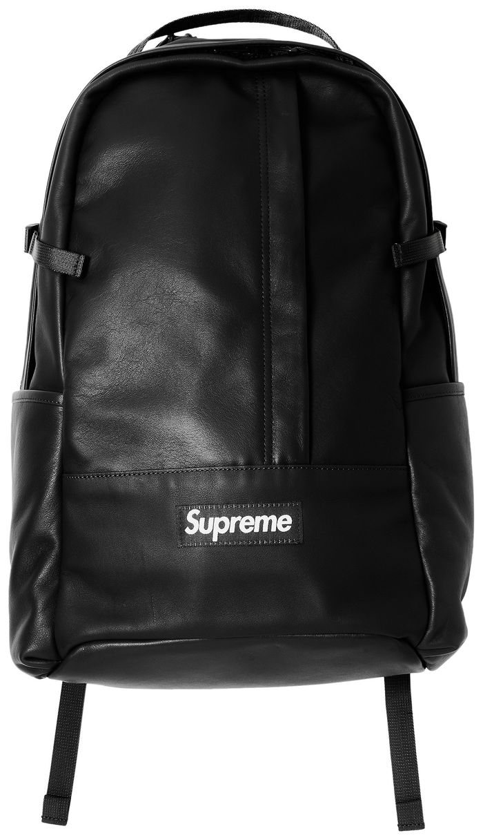 Buy Supreme Leather Backpack 'Black' - FW24B42 BLACK | GOAT