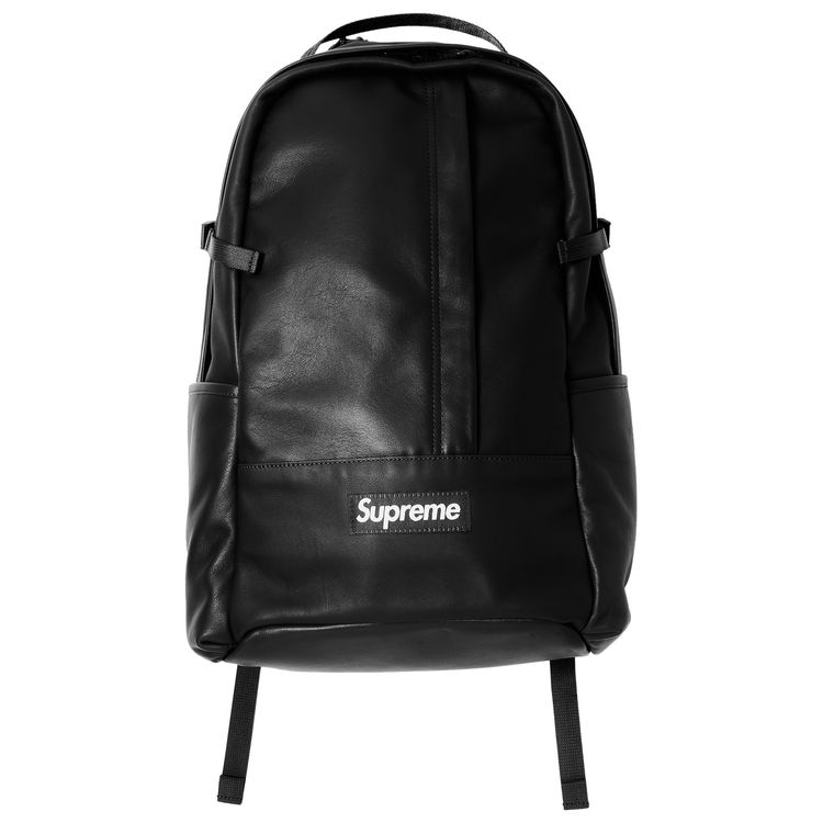 Buy Supreme Leather Backpack 'Black' - FW24B42 BLACK | GOAT