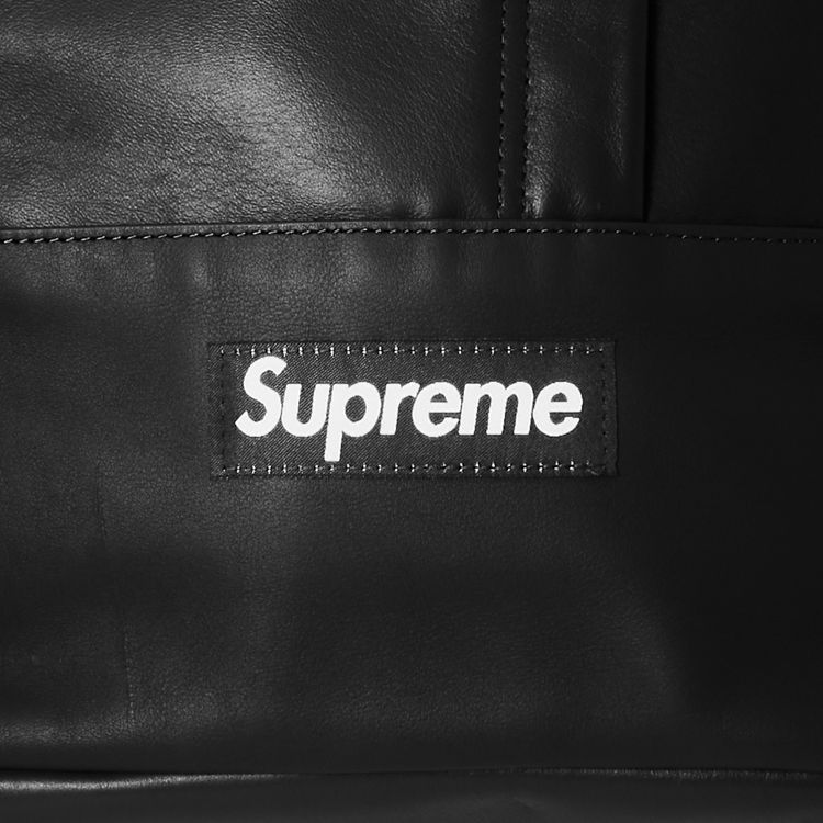 Buy Supreme Leather Backpack 'Black' - FW24B42 BLACK | GOAT