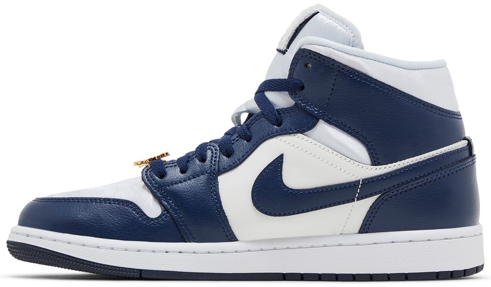 Buy Wmns Air Jordan 1 Mid 'Midnight Navy Gold Charms' - FZ8777 044 | GOAT