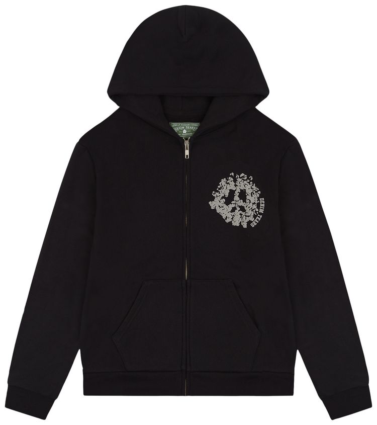 Buy Denim Tears University Zip Hoodie 'Black/Grey' - 201 010 GREY | GOAT