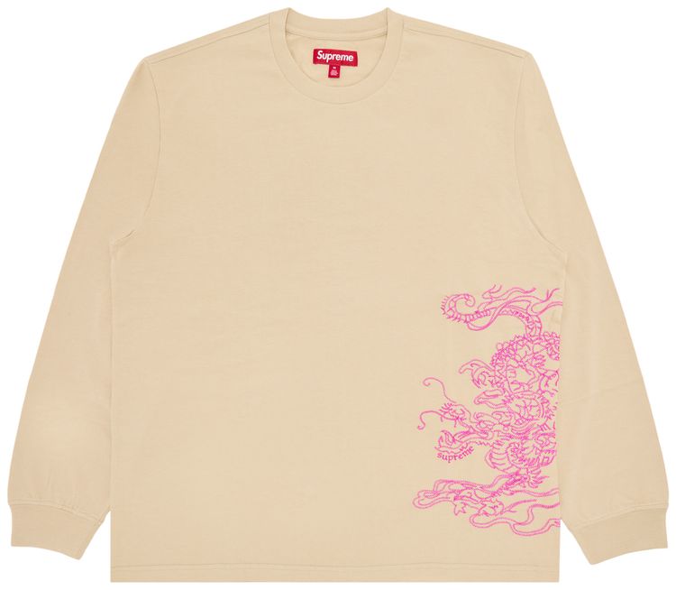 Buy Supreme Dragon Embroidered Long-Sleeve Top 'Khaki' - FW24KN92 KHAKI ...