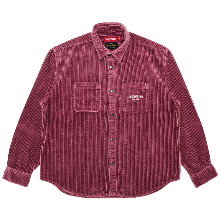 Buy Supreme Wide Wale Corduroy Snap Shirt 'Dusty Pink' - FW24S41 DUSTY ...