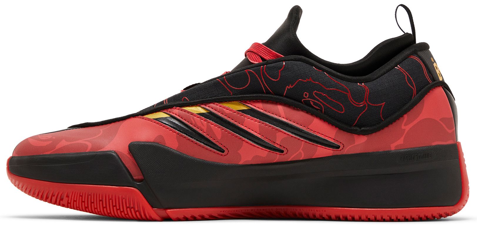 Buy BAPE x adidas Dame 9 'Black Scarlet' - IH0786 | GOAT