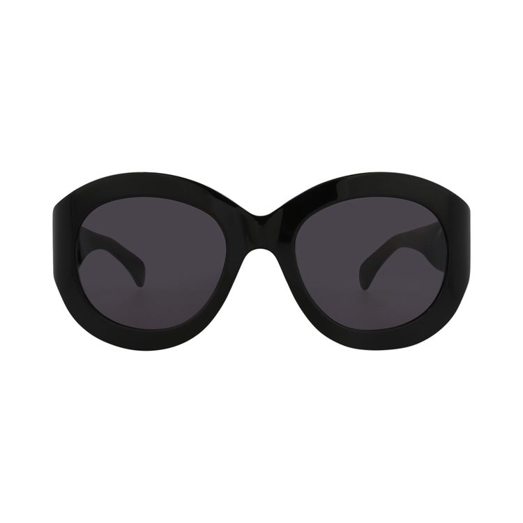 Buy Alaïa Oval Sunglasses 'Black/Grey' - AA0048S 001 | GOAT