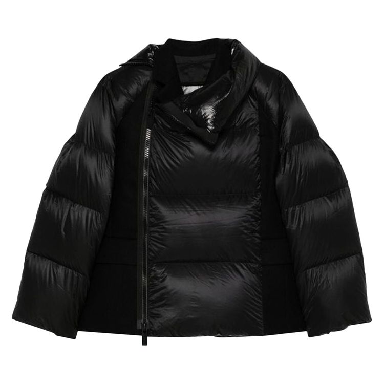 Buy Sacai Wool Melton x Padded Jacket 'Black' - 24 07463 001 | GOAT
