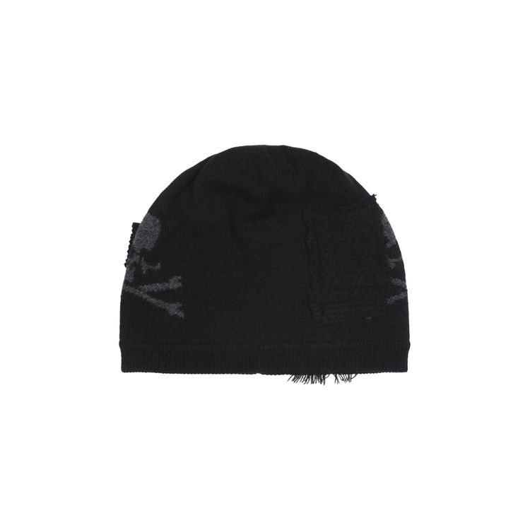 Buy Mastermind World Patchwork Beanie 'Black' - MW24S13 KN003 BLAC | GOAT